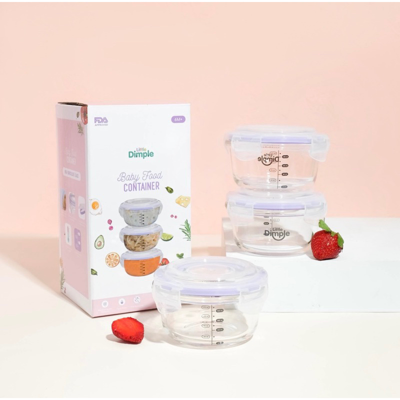 Jual LITTLE DIMPLE - Baby Food Container (3 pcs x 240 ml) | Shopee ...
