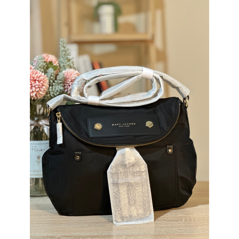 Jual MJ preppy large nylon black | Shopee Indonesia