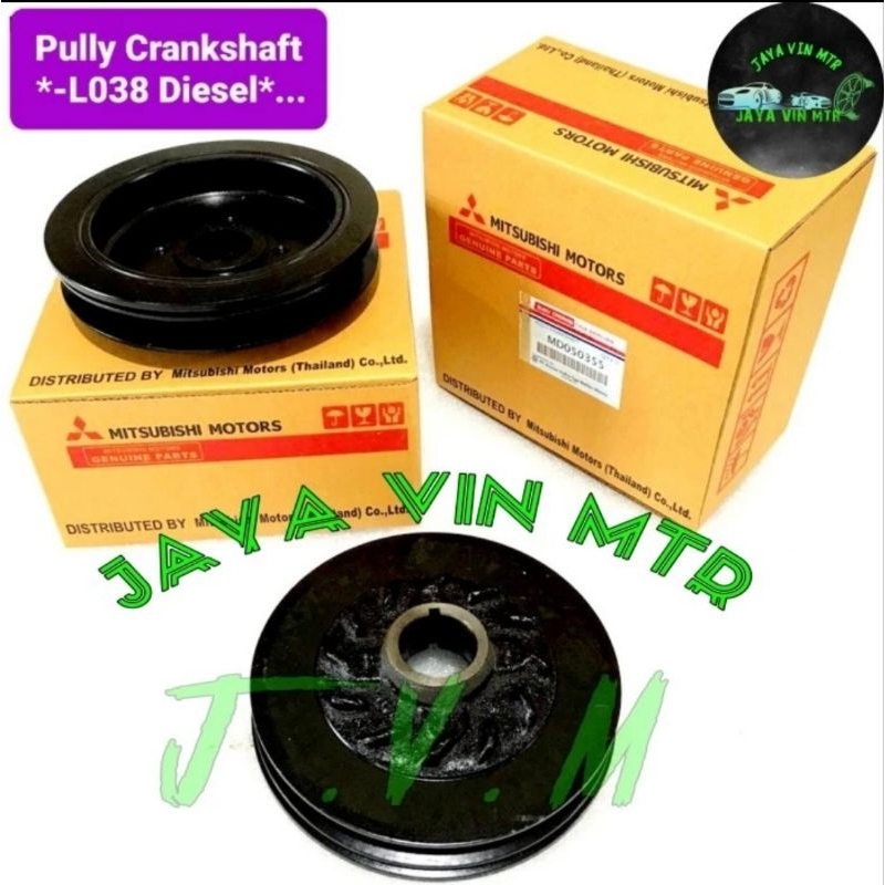 Jual puli pully puly kruk as crankshaft L038 L300 diesel MD050355 ...