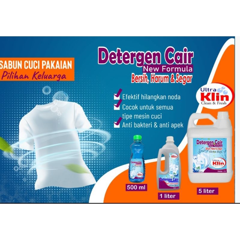 Jual Detergen Cair Ultra 1 Liter | Shopee Indonesia