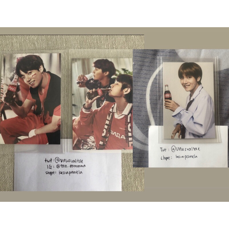 Jual BTS Coca Cola Taehyung Jungkook pc photocard | Shopee Indonesia Jual BTS Coca Cola Taehyung Jungkook pc photocard | Shopee Indonesia