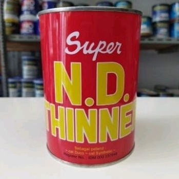 Jual Thinner ND Super Gloss Liter Thiner Kaleng Pengencer Cat Campuran Cat Besi Kayu Kaleng ...