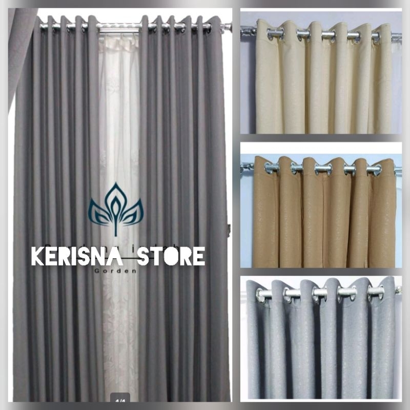 Jual gordeng blakcot polos serat sapron horeng jendela pintu 6 ...
