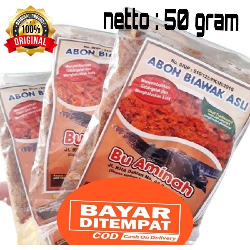 Jual Abon Biawak Asli Bu Aminah 100 % Original Ampuh mengobati segala ...