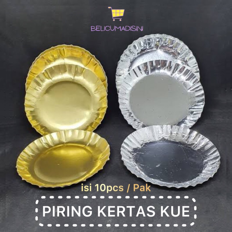 Jual PIRING KERTAS KUE ISI 10pcs MAS EKONOMIS CAKE TART ULANG TAHUN LEBARAN HARI RAYA IMLEK ...