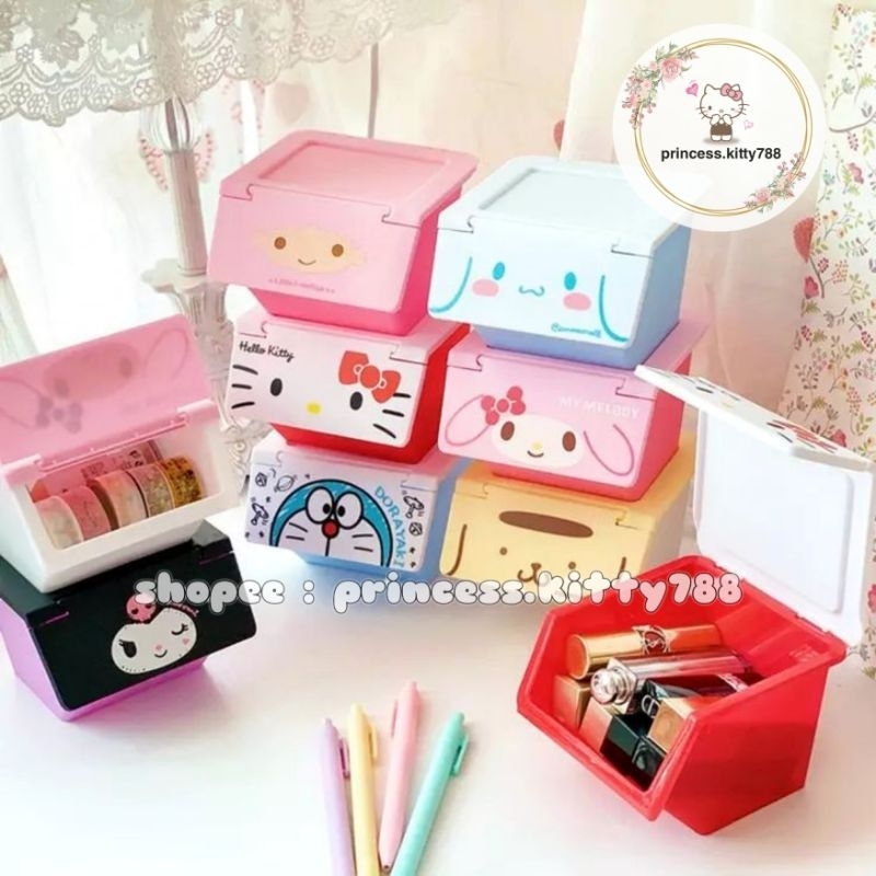 Jual BOX PENYIMPANAN SERBAGUNA KECIL MINI SIZE (9X11,5X8) KARAKTER ...