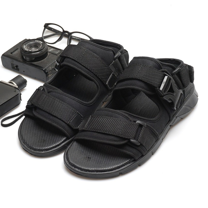 Jual Sendal Sepatu Pria Joey Glam Full Black RajinStore x Joey Footwear ...