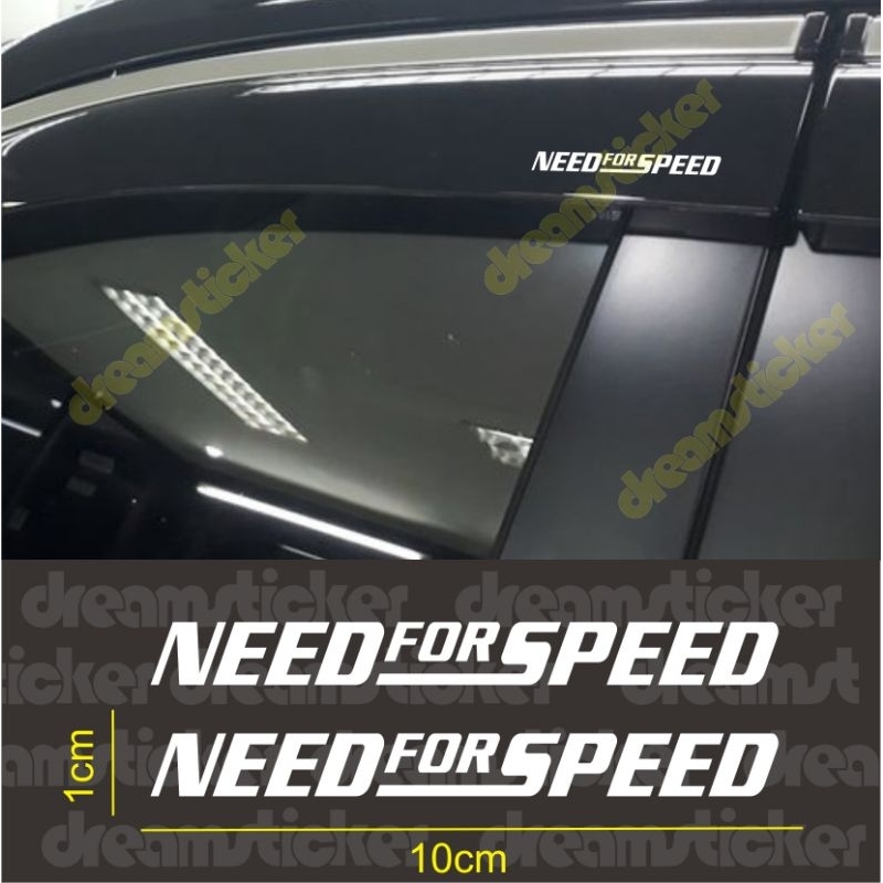 Jual Cutting Sticker Talang Air Mobil Need for Speed Stiker Car ...