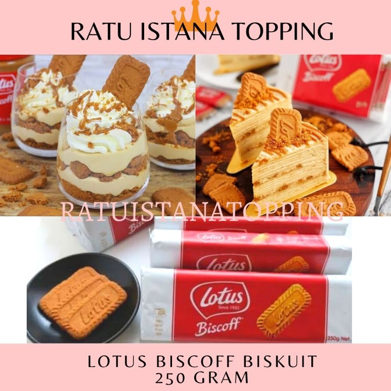 Jual LOTUS BISCOFF BISKUIT 250 GRAM ISI 32 KEPING CARAMEL BISCUIT ...
