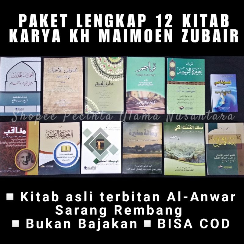 Jual 1 SET PAKET LENGKAP 12 KITAB KH MAIMOEN ZUBAIR Mbah Moen Kyai ...