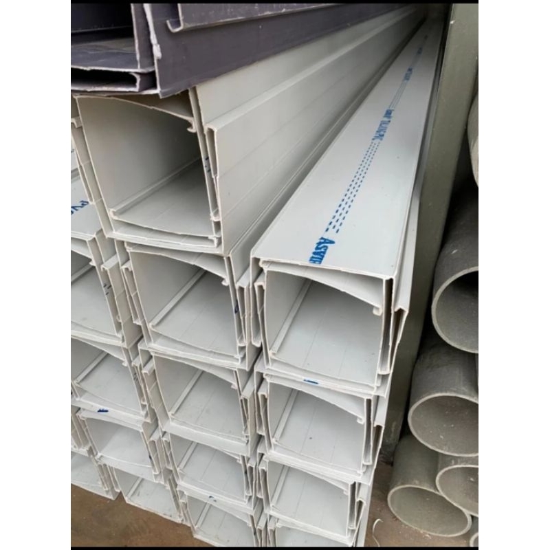 Jual Talang Air PVC Kotak 4" Inch/ Talang Air Plastik Pembuangan Air ...