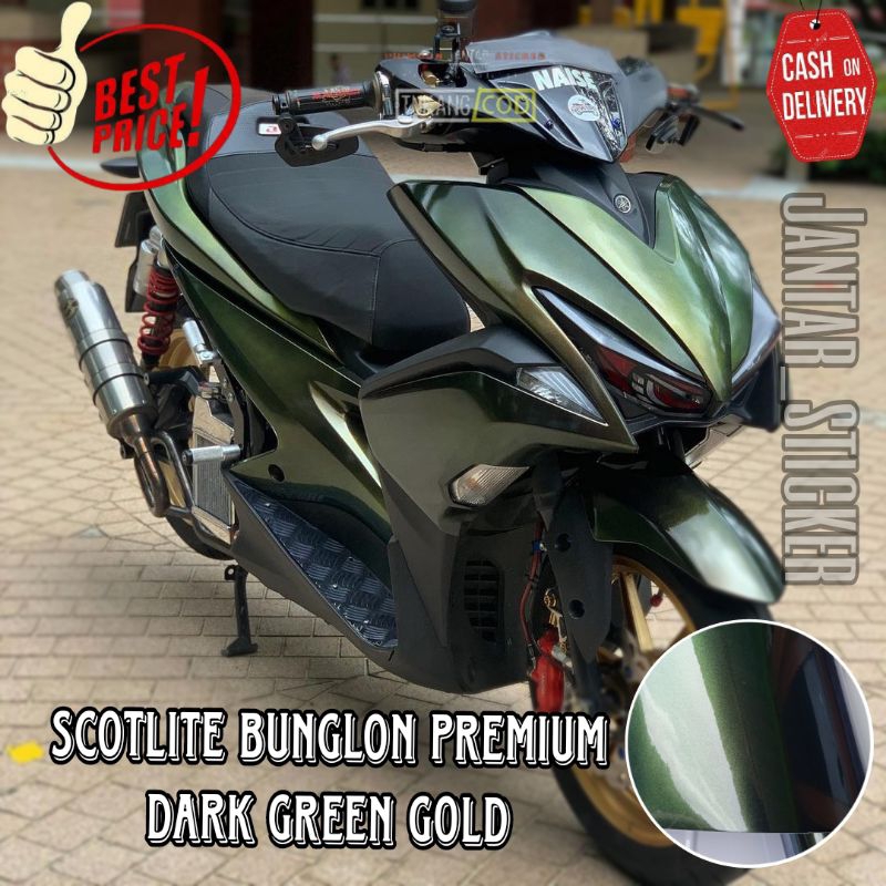 Jual Sticker Scotlite Bunglon Chameleon Aurora Dark Green Gold Premium ...