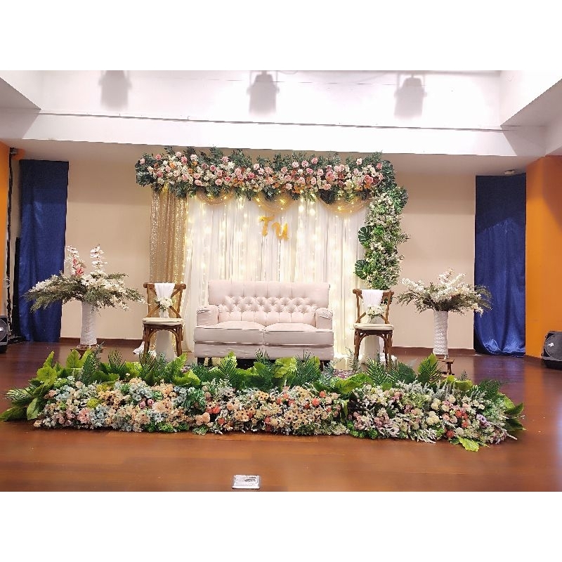 Jual sewa dekorasi mini pelaminan 3 meter (tanpa entrance gate)+set ...