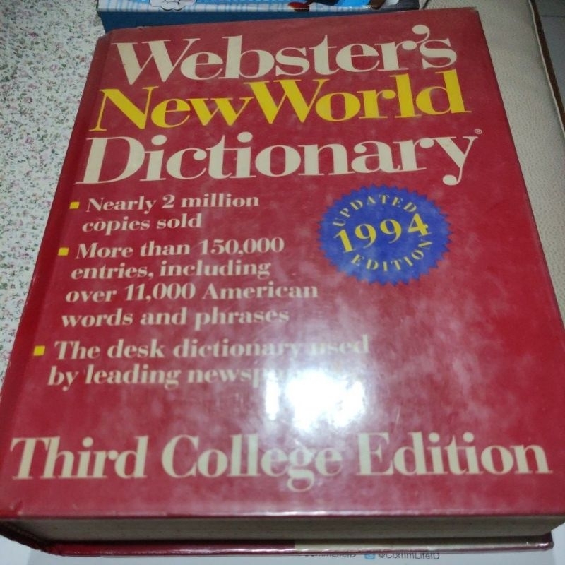 Jual Webster's New World Dictionary 3rd College Edition (updated 1994 ...
