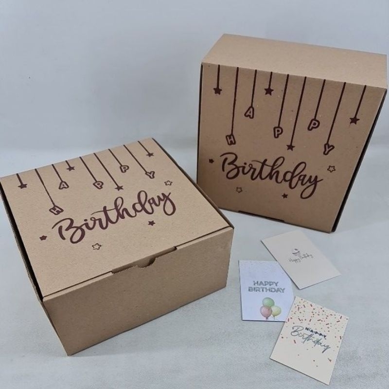 Jual Box Hamper Box Ulang Tahun Box Kado Kartu Ucapan | Shopee Indonesia