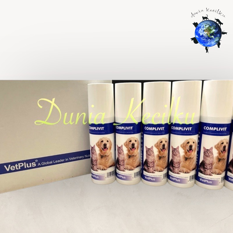 Jual Complivit Vetplus Multivitamin Kucing & Anjing 150 ML | Shopee ...