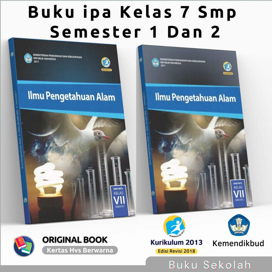 Jual Buku Paket IPA Kelas 7,1 Semester 1 dan 2 SMP/MTS Kurikulum 2013 Edisi Revisi 2017 2018 ...