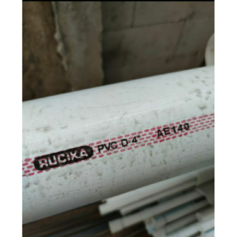 Jual PIPA PVC PUTIH RUCIKA D 4 INCH 4 METER | Shopee Indonesia