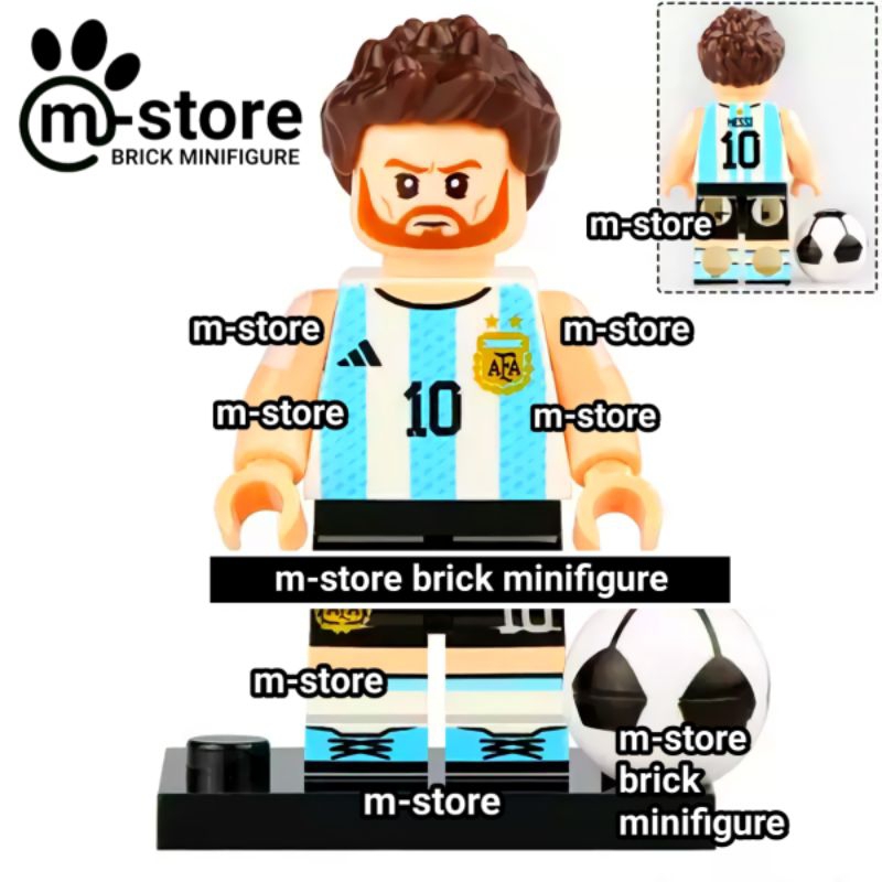 Jual brick soccer football lionel messi mini figure | Shopee Indonesia