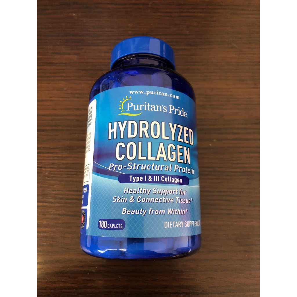 Jual Puritans Pride Hydrolyzed Collagen 180 Caplets ORIGINAL USA #4596 ...