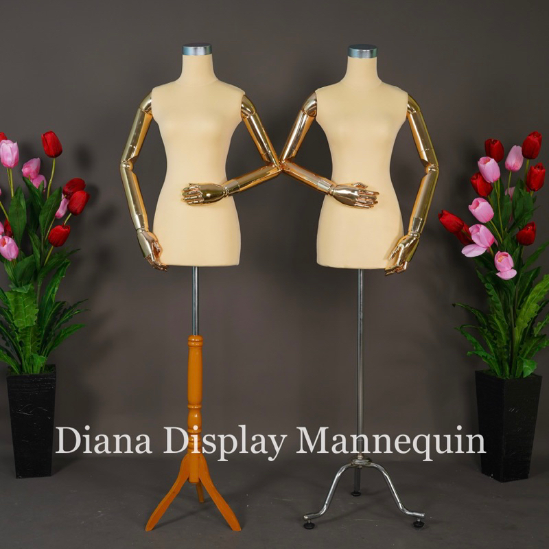 Jual MANEKIN FULL BUSA JAHIT 1 SET TANGAN FLEKSIBEL DAN KAKI KAYU ATAU ...