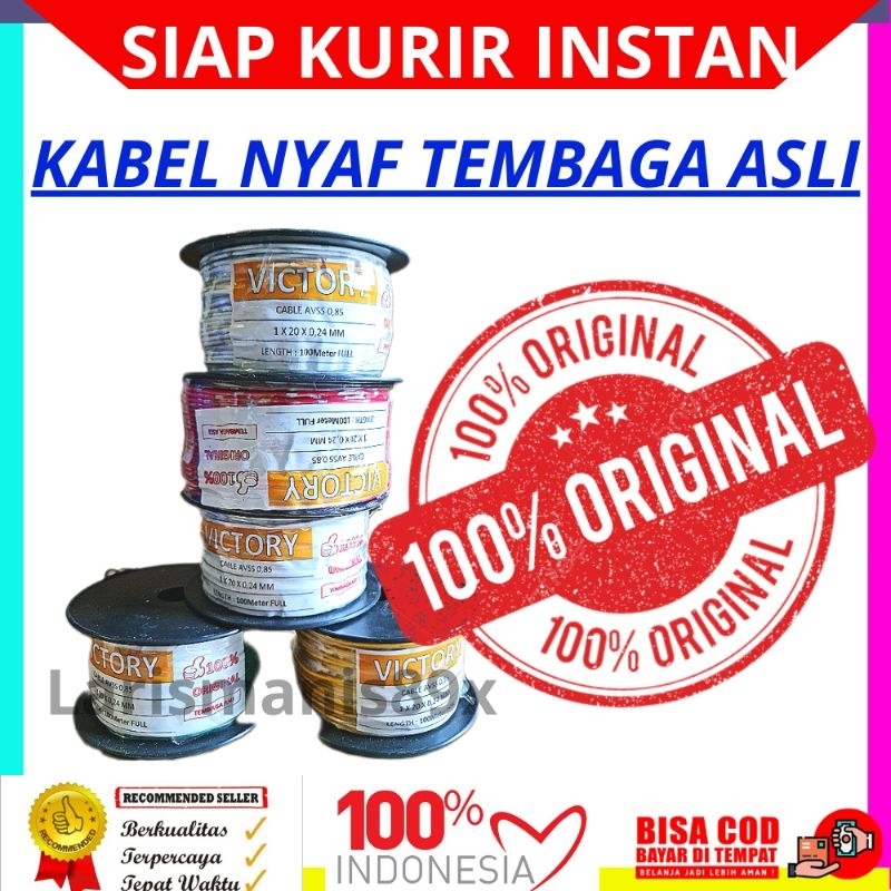 Jual KABEL BINTIK AVS 0.85MM x 100M KABEL BODY / KABEL OTOMOTIF MOBIL ...