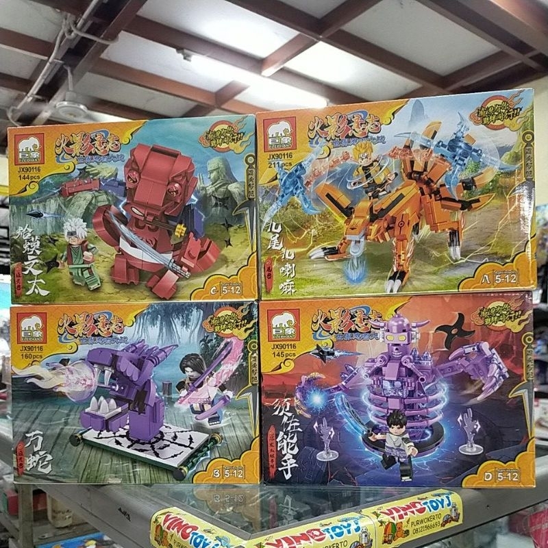 Jual mainan balok edukasi brick naruto jx90116 | Shopee Indonesia