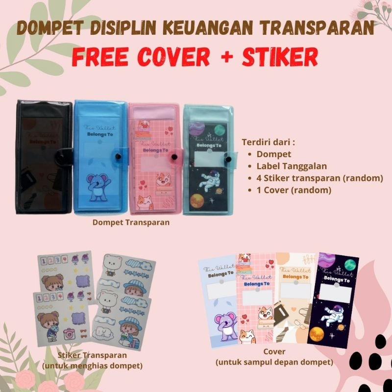 Jual Dompet Disiplin Transparan Free Stiker | Shopee Indonesia