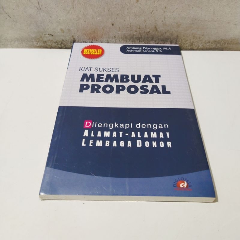 Jual Buku Obral Super Murah - Buku Kiat Sukses Membuat Proposal ...