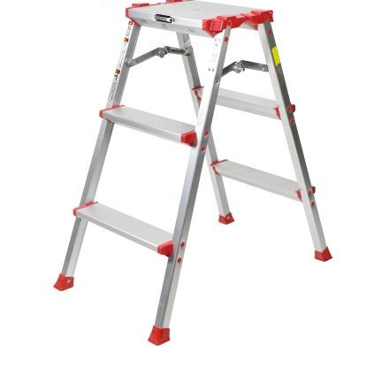 Jual Krisbow Tangga Lipat Aluminium 3 Step - Merah 281346 | Shopee ...