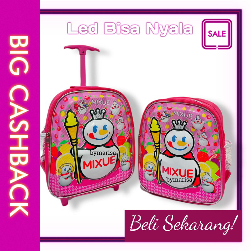 Jual Tas Ransel Mixue Ice Cream , tas eskrim mixue gratis set makan ...