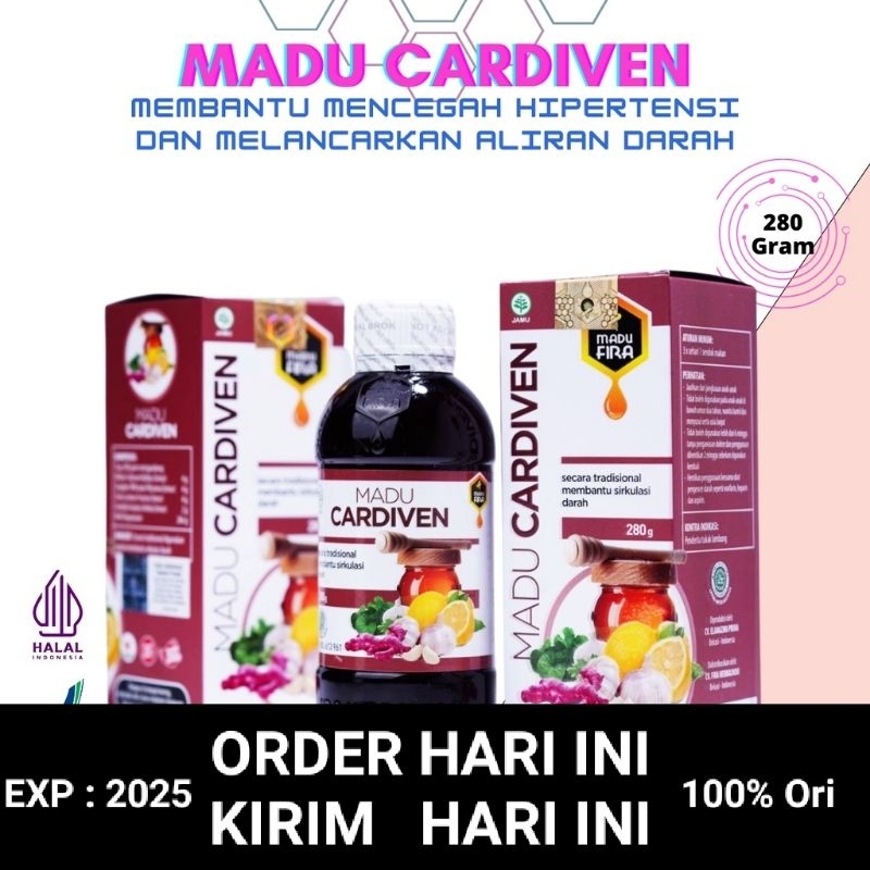 Jual MADU CARDIVEN HERBAL JANTUNG KORONER,KOLESTEROL,STROKE,PENGENCER ...