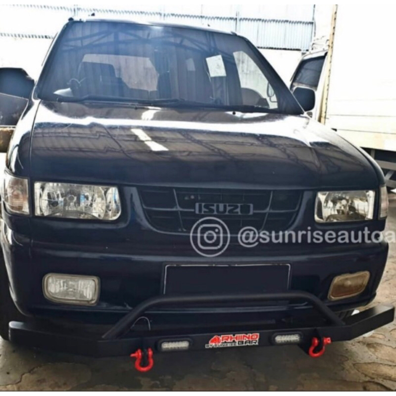 Jual BUMPER RHINO CROSS GUARD ISUZU NEW PANTHER 2001-2019 WITH DRL ...