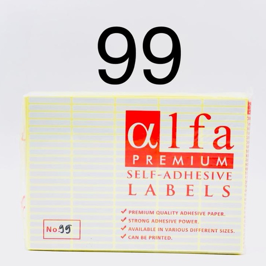 Jual STICKER LABEL ALFA 99 / Sticker Stiker Label Nama Undangan Harga ...