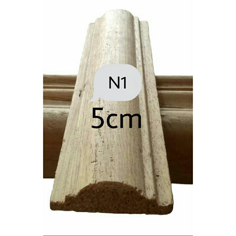 Jual Kayu Profil Wall Moulding lebar 5 cm panjang 195-200cm | Shopee ...