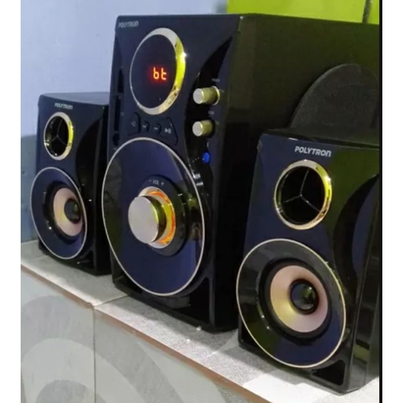 Jual Speaker Aktif Bluetooth Polytron 9310 Black Gold Shopee Indonesia
