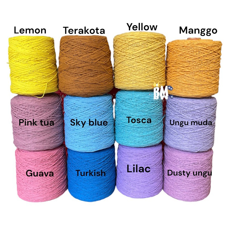 Jual Benang macrame KATUN size 2mm 1kg | Shopee Indonesia