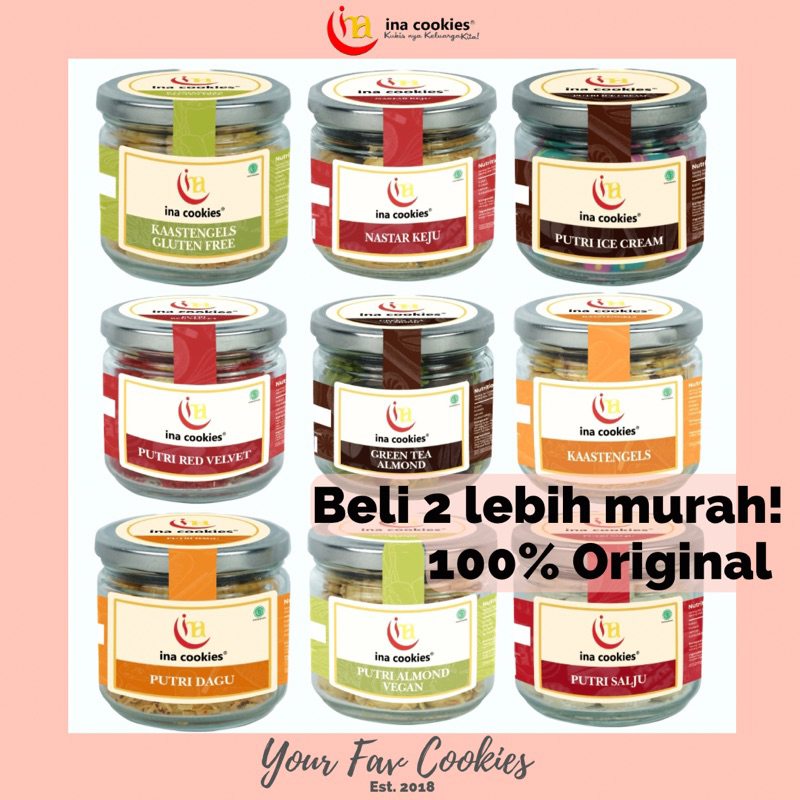 Jual Ina Cookies Jar (Toples Kaca) | Shopee Indonesia