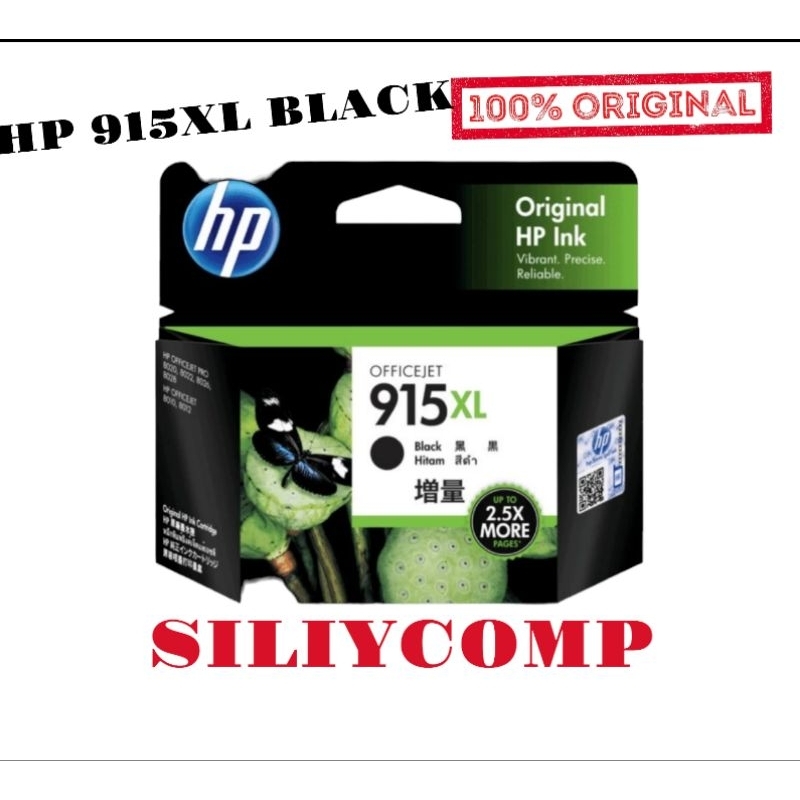 Jual CARTRIDGE HP 915 XL ORIGINAL BLACK | Shopee Indonesia
