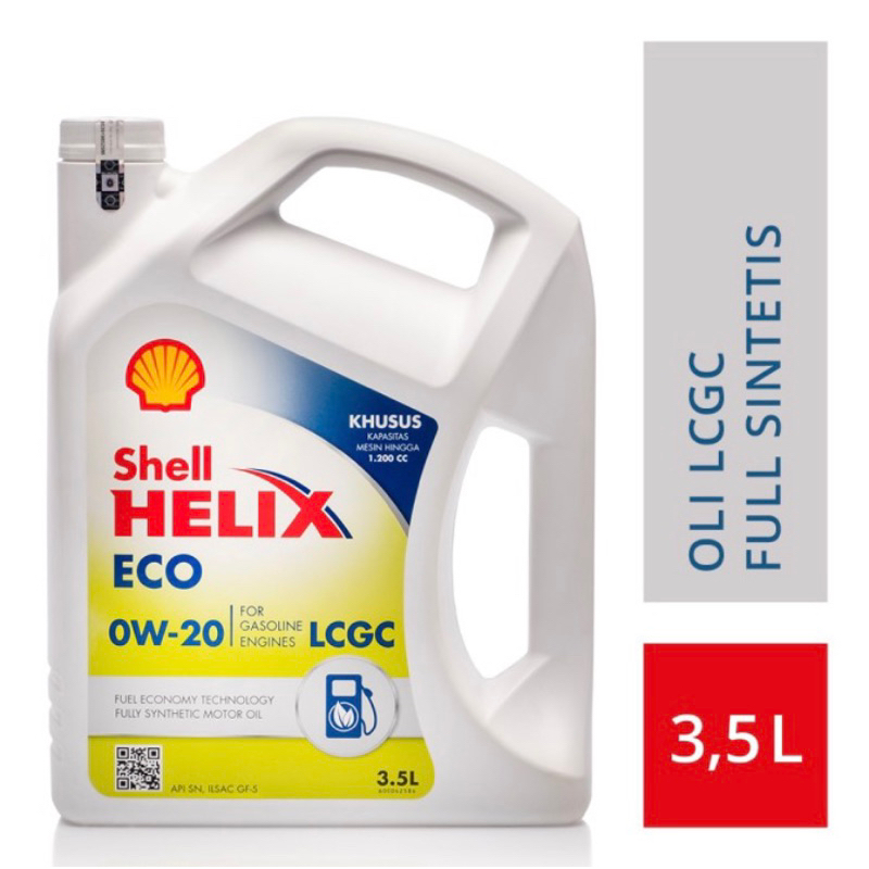 Jual Oli Shell Helix ECO SAE 0W-20 Galon 3,5 Liter Original Tembus ...