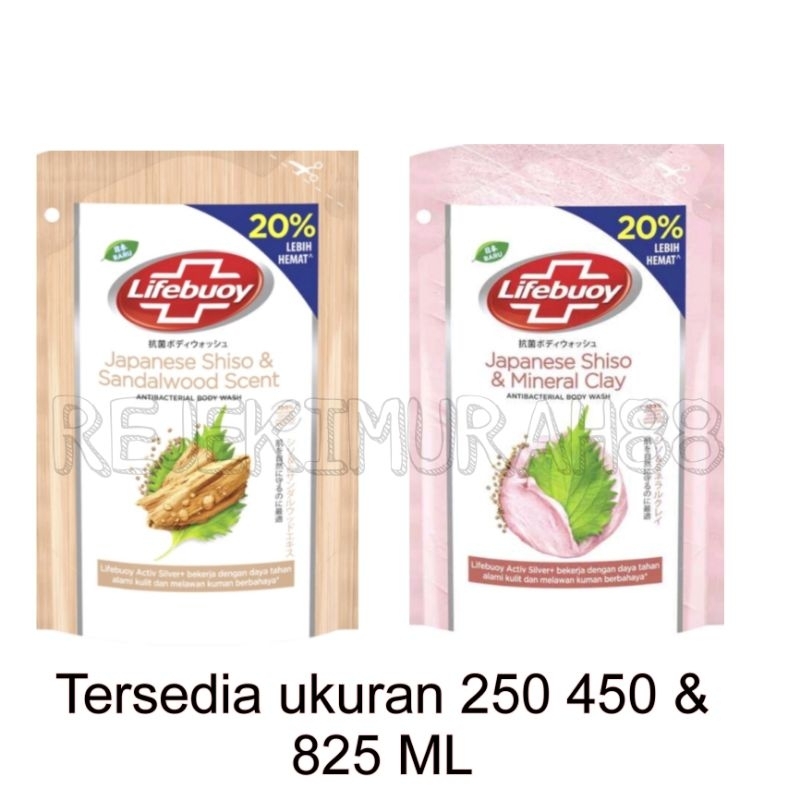 Jual LIfebuoy Body Wash Japanese Shiso Sandalwood Scent/Mineral Clay ...