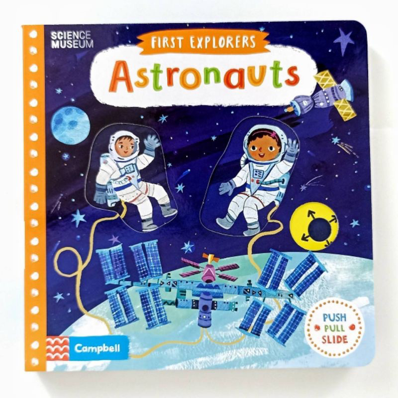 Jual Campbell First Explorers : Astronauts Push and Pull Book | Shopee ...