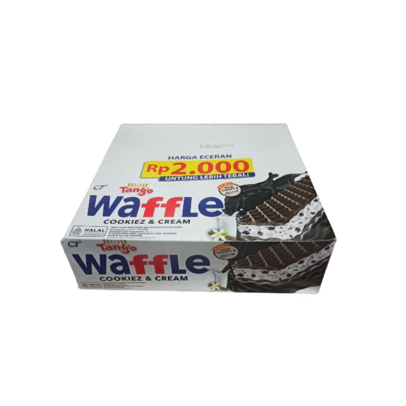 Jual Tango Waffle Cookies & Cream 1 box 12pcs | Shopee Indonesia