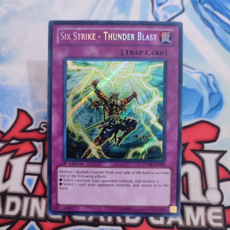 Jual yugioh six strike - thunder blast STOR secret rare original ...