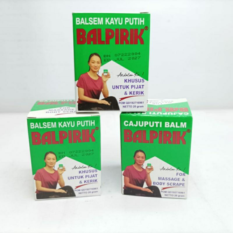 Jual balpirik balsem kayu putih 20g (hijau) | Shopee Indonesia