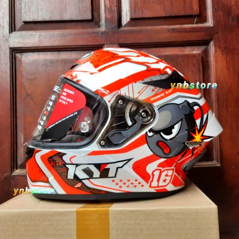 Jual Helm KYT TT Course Motif Super Mario Edition | KYT TTC Motif Edisi ...