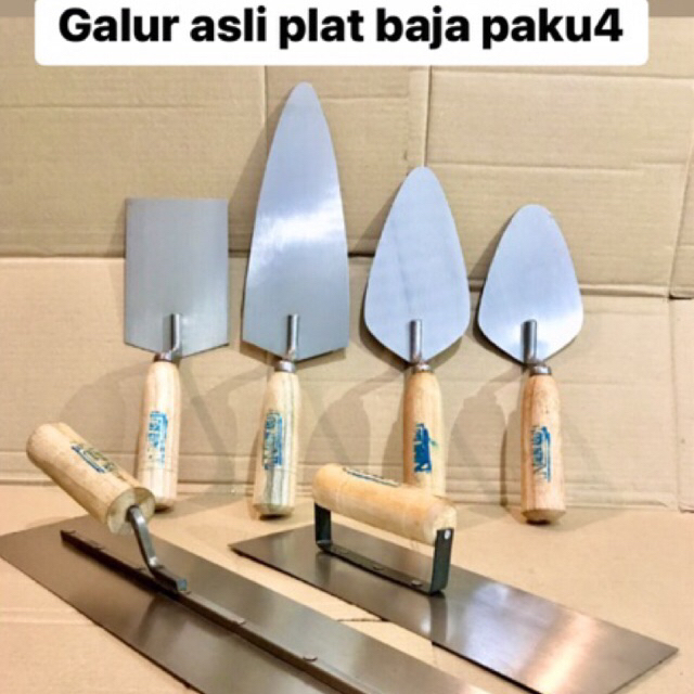 Jual Cetok/sendok semen galur asli baja paku4/Cetok galur asli/lancip ...
