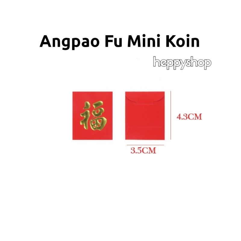 Jual Angpao Fu Mini Koin, Angpao Imlek Mini Fuk | Shopee Indonesia