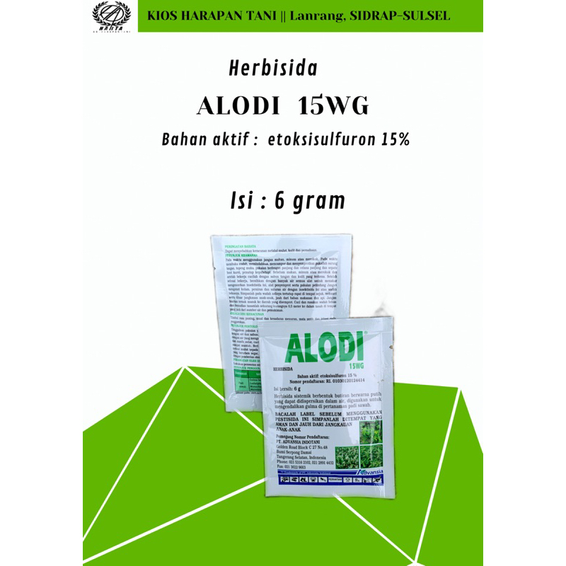 Jual (Herbisida/Racun Rumput) ALODI 15 WG 6 gram | Shopee Indonesia