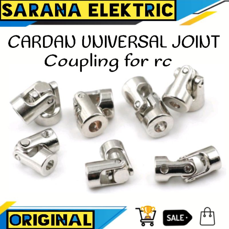 Jual RC BOAT METAL CARDAN JOINT COUPLING UNIVERSAL FOR RC 3x3 4x4 5x4 ...